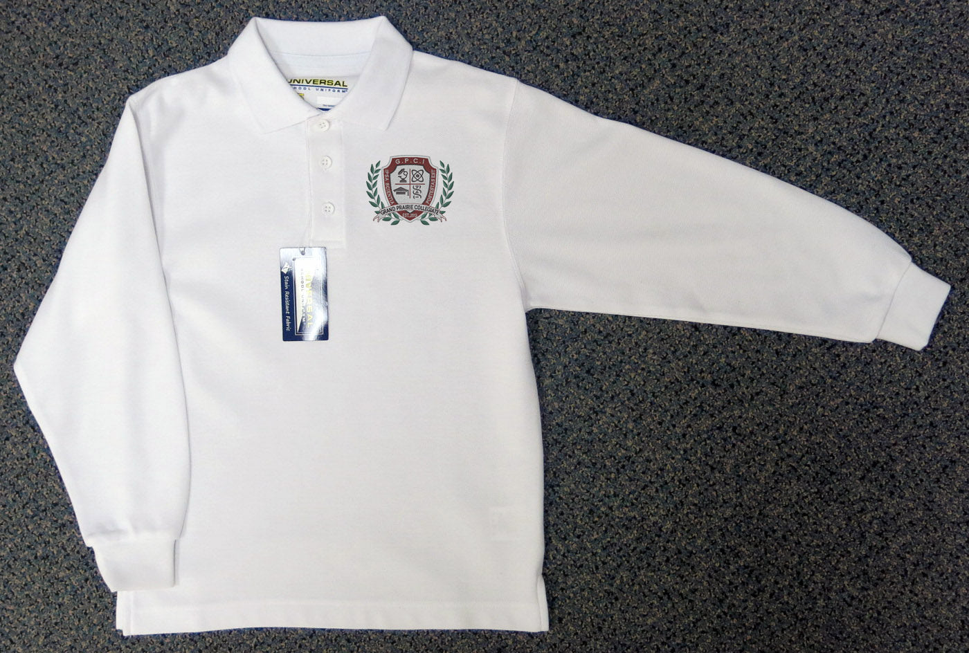 GPCI UNISEX LONG SLEEVE POLO WITH LOGO – Kid To Kid Uniforms