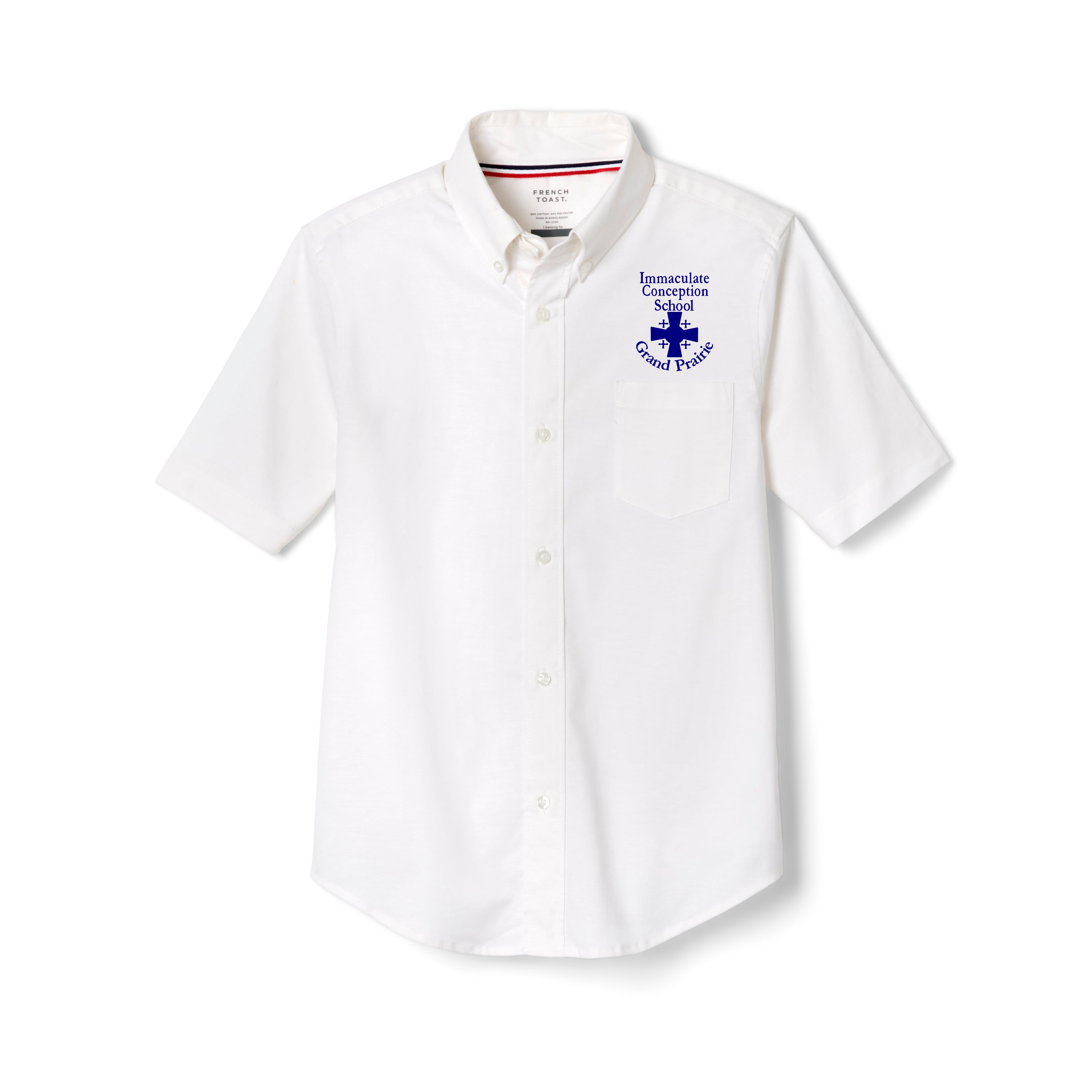 ICS OXFORD SHORT SLEEVE ADULT – Kid To Kid Uniforms